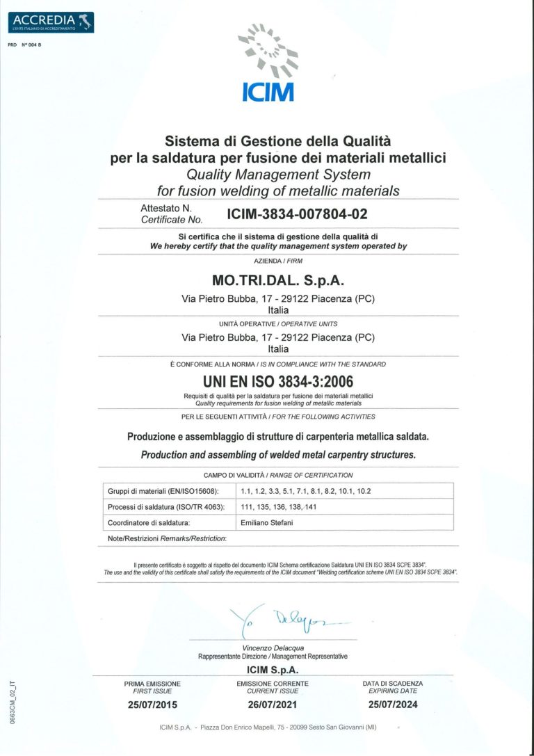 Production & Technology - MOTRIDAL Bulk Material Handling